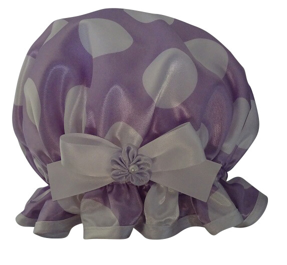 Big Dot Lilac | Buy Ladies Shower Caps Online | So Pretty Shower Caps