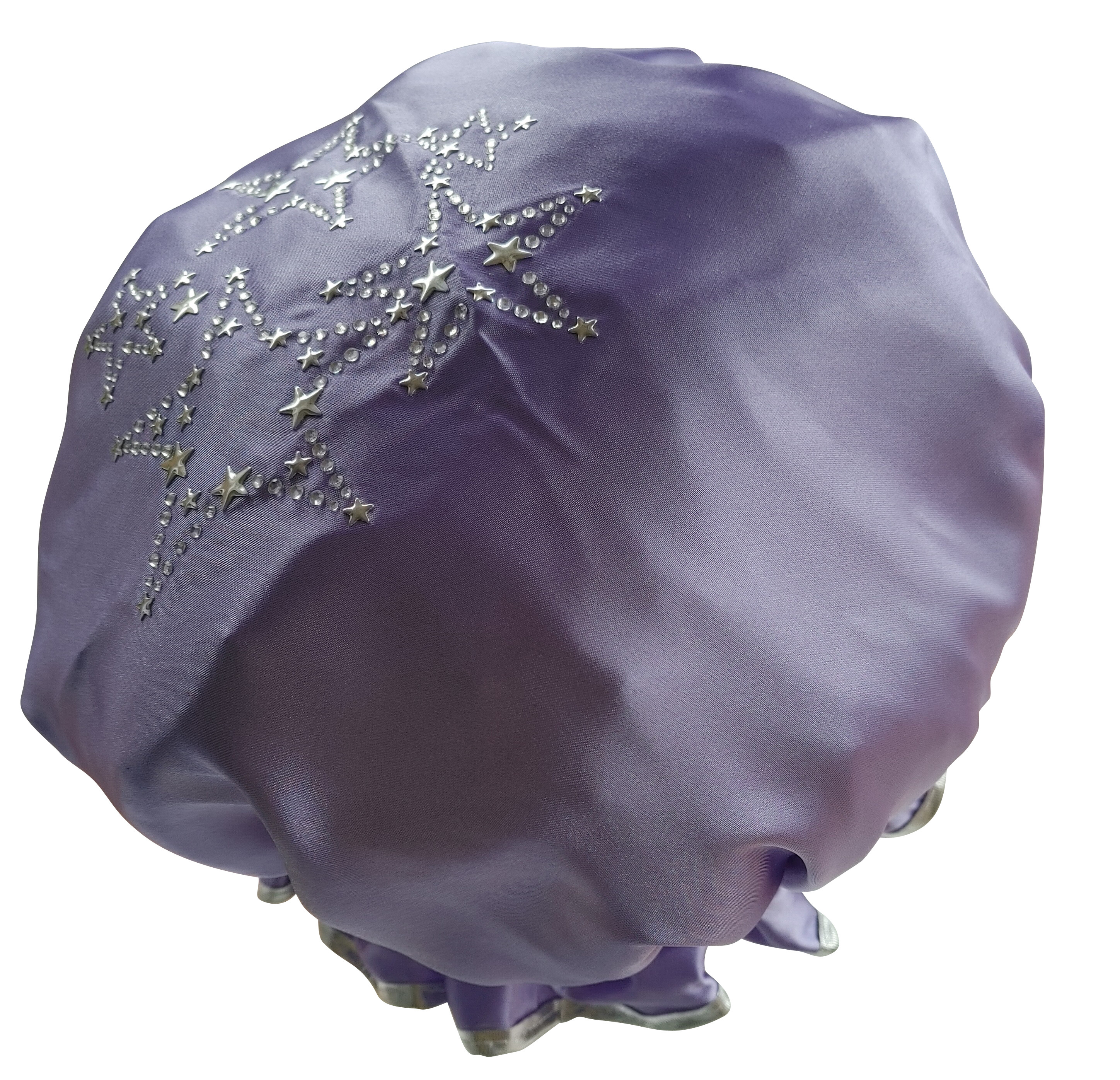 Diamante Shower Cap - Stars - Lilac | Buy Ladies Shower Caps Online ...