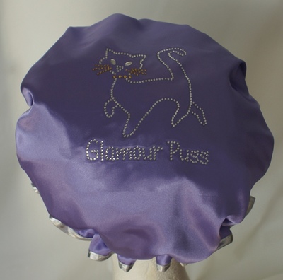 Diamante Shower Cap - GLAMOUR PUSS - Lilac